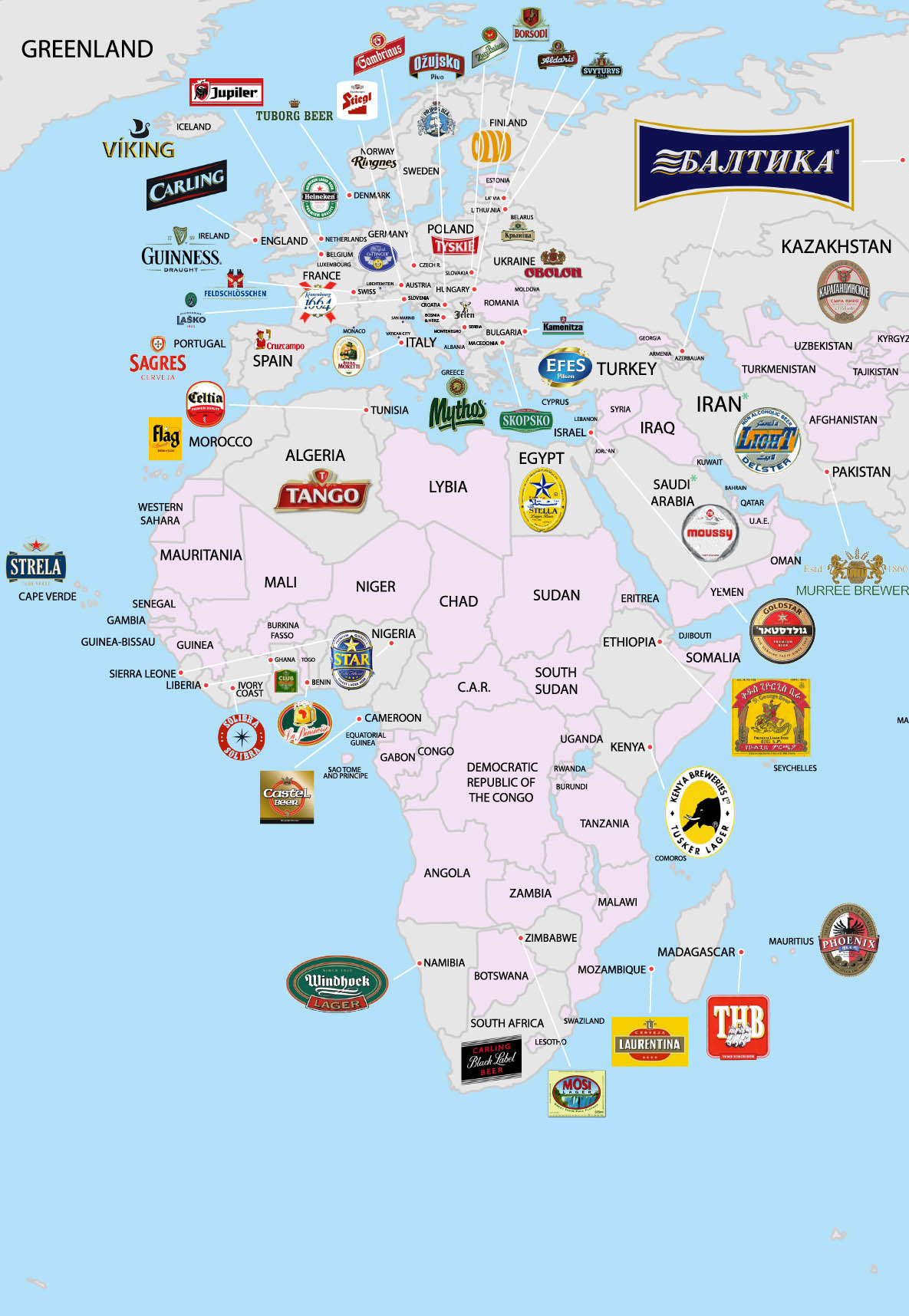 Every Country’s Most Popular Beer – KNODY